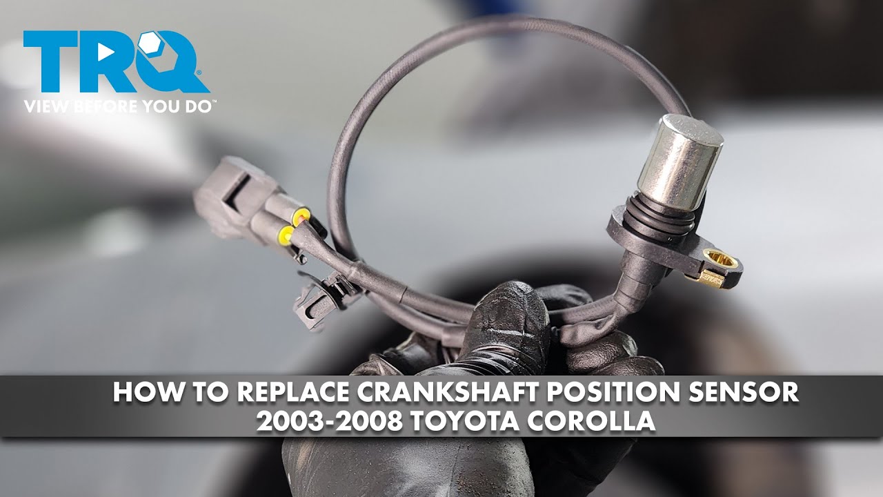 How to Replace Crankshaft Position Sensor 2003-2008 Toyota Corolla | 1A ...