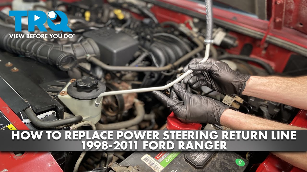 How to Replace Power Steering Return Line 1998-2011 Ford Ranger | 1A Auto