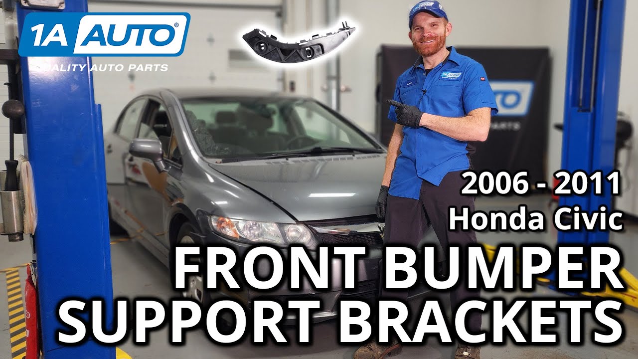 How To Replace Front Bumper Cover Side Brackets 2006 2011 Honda Civic