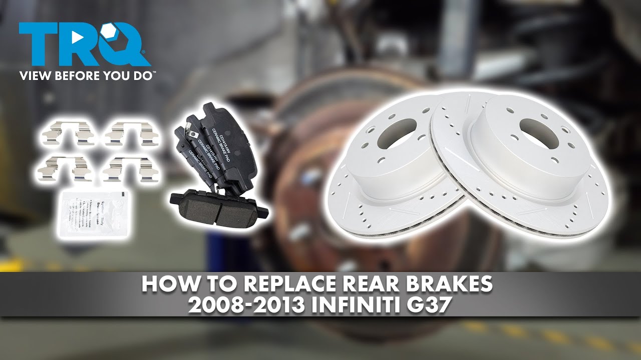 How to Replace Rear Brakes 2008-2013 INFINITI G37 | 1A Auto