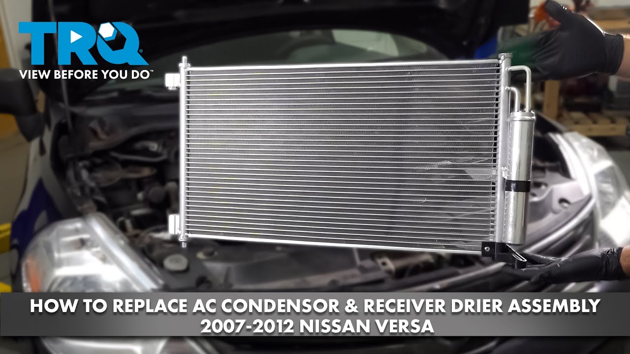 How to Replace AC Condenser Receiver Drier Assembly 2007-2012 Nissan Versa | 1A Auto