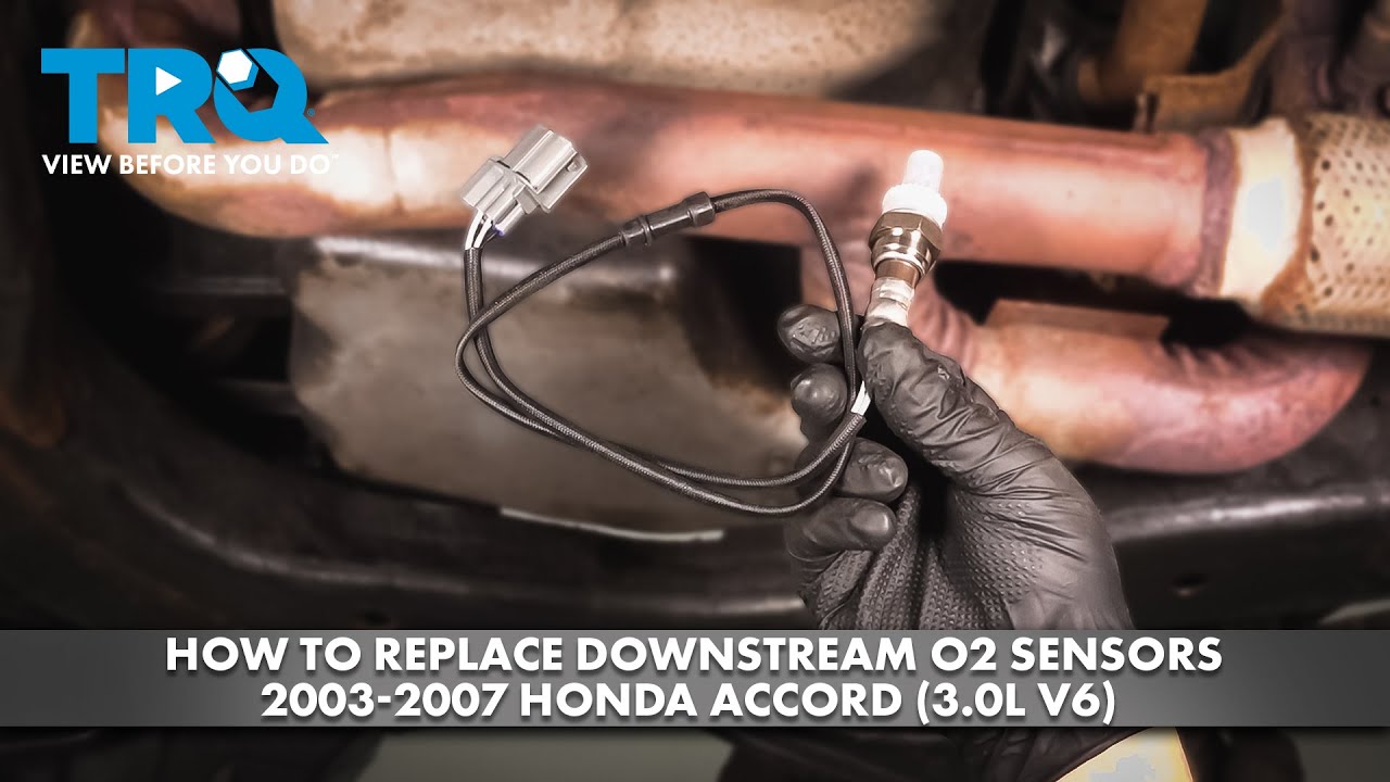 How to Replace Downstream O2 Sensors 2003-2007 Honda Accord 30L V6 | 1A Auto