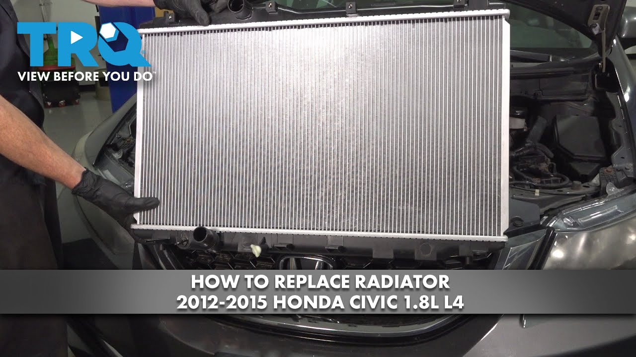 How to Replace Radiator 2012-2015 Honda Civic 18L I4 | 1A Auto