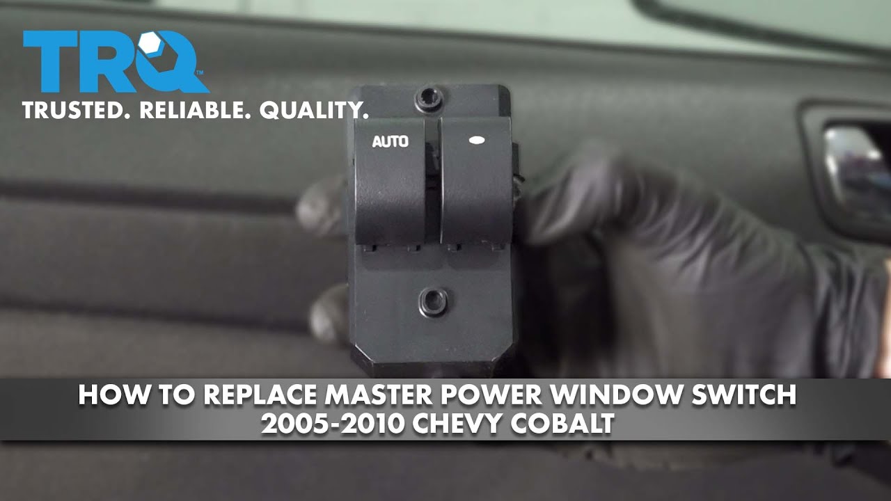 How to Replace Master Power Window Switch 2005-2010 Chevrolet Cobalt ...