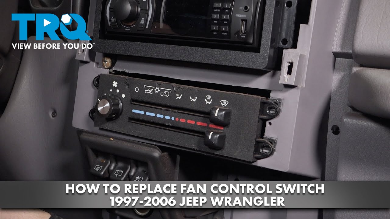 How to Replace Fan Control Switch 1997-2006 Jeep Wrangler | 1A Auto