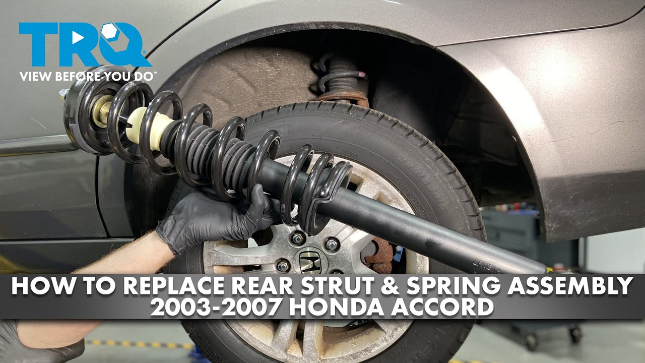 How to Replace Rear Strut Spring Assembly 2003-2007 Honda Accord | 1A Auto