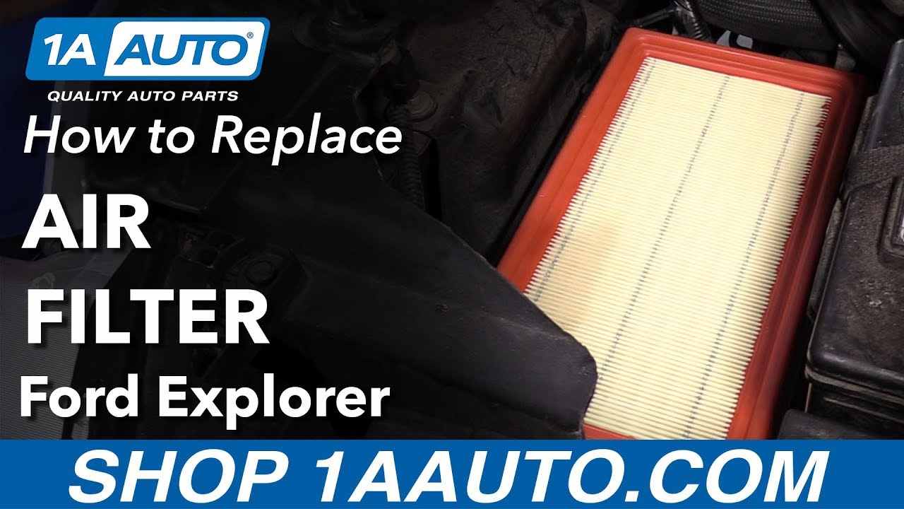 How to Replace Air Filter 2011-19 Ford Explorer | 1A Auto