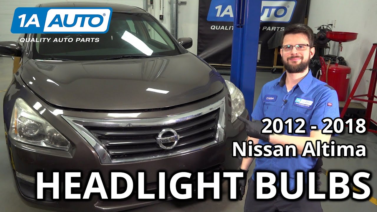 How To Replace Headlight Bulbs 2012 2018 Nissan Altima 1a Auto
