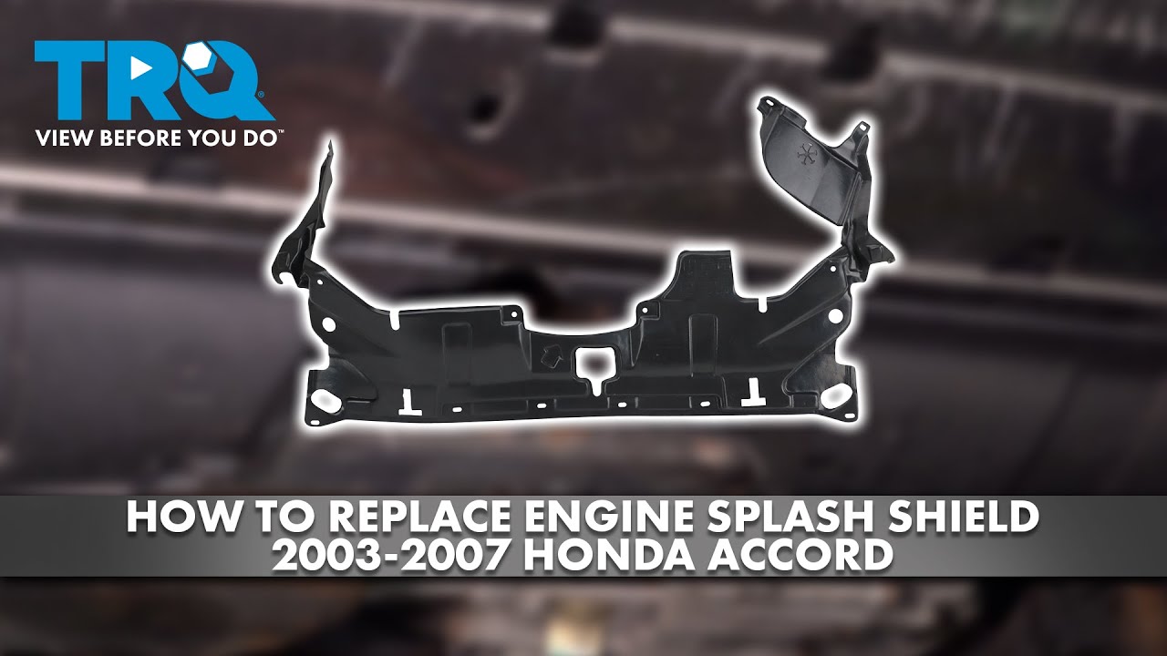 How to Replace Engine Splash Shield 2003-2007 Honda Accord | 1A Auto