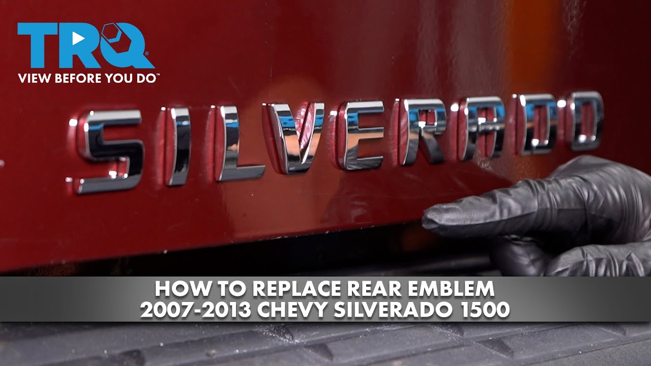 How to Replace Rear Emblem 2007-2013 Chevrolet Silverado 1500 | 1A Auto