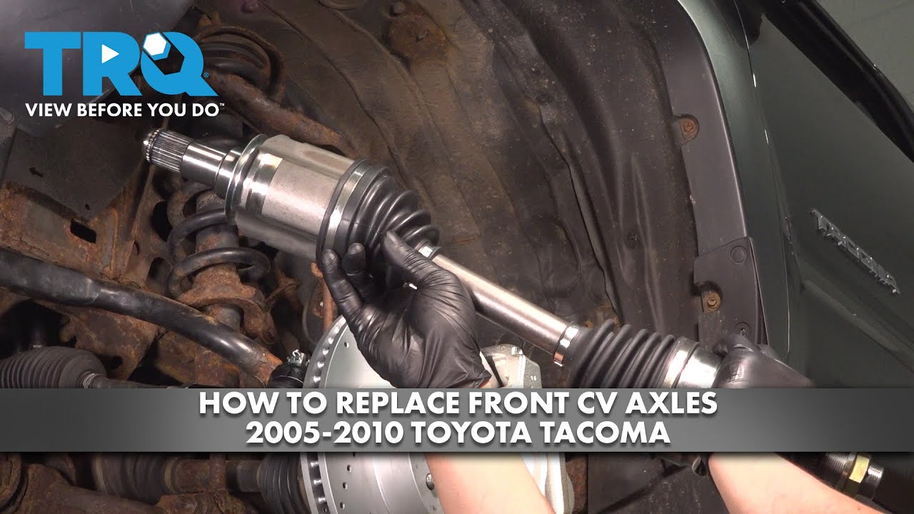 How to Replace Front CV Axles 2005-2010 Toyota Tacoma | 1A Auto