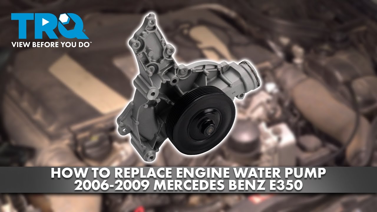How to Replace Engine Water Pump 2006-2009 Mercedes E350 | 1A Auto