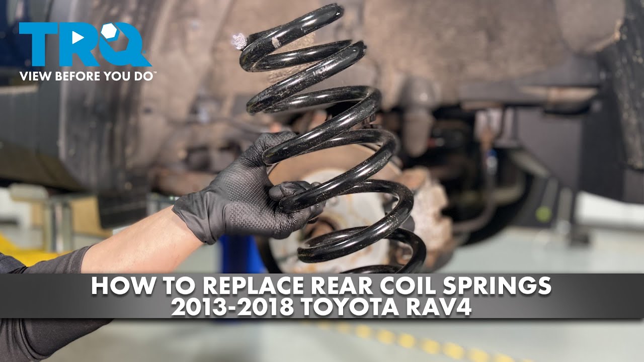 How to Replace Rear Coil Springs 2013-2018 Toyota RAV4 | 1A Auto