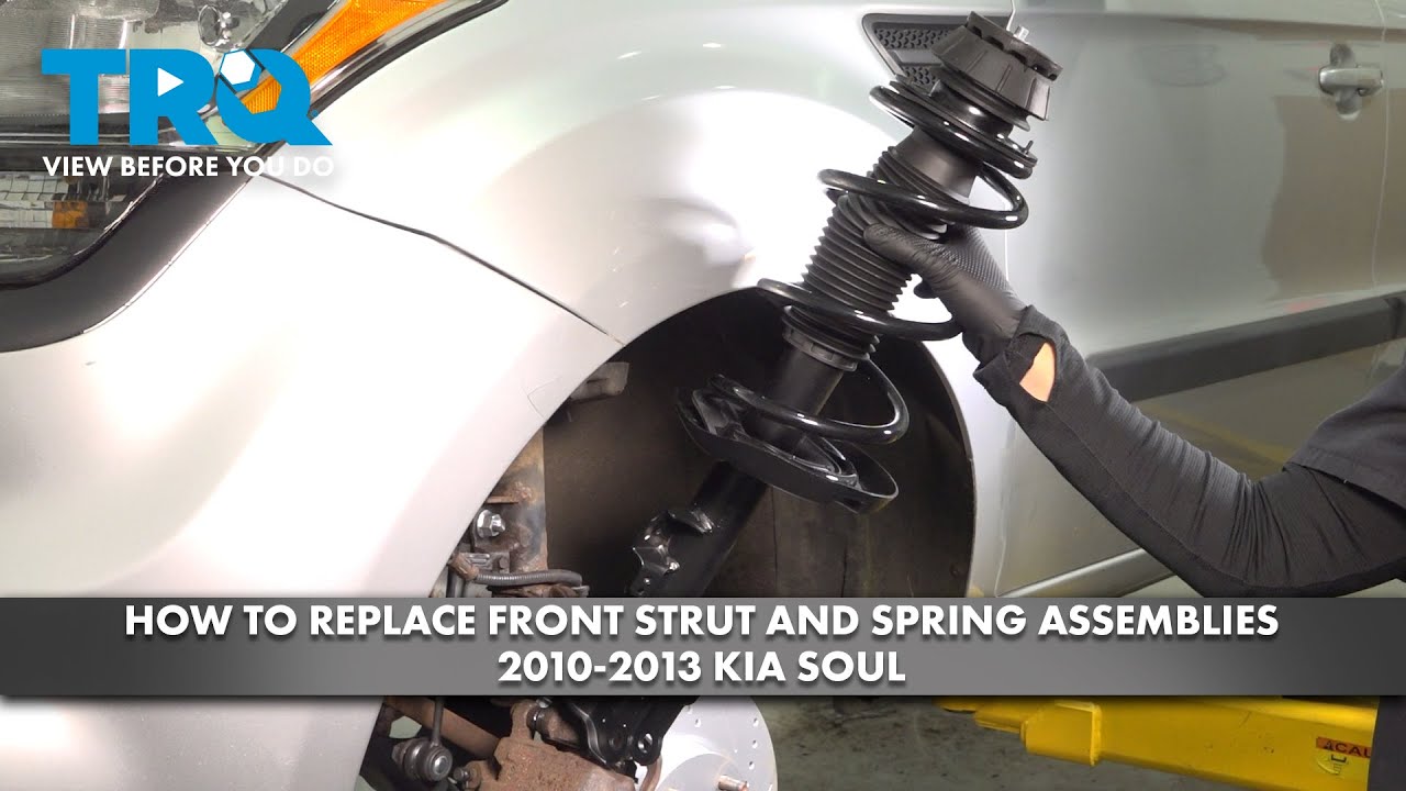 How to Replace Front Strut and Spring Assemblies 2010-2013 Kia Soul ...