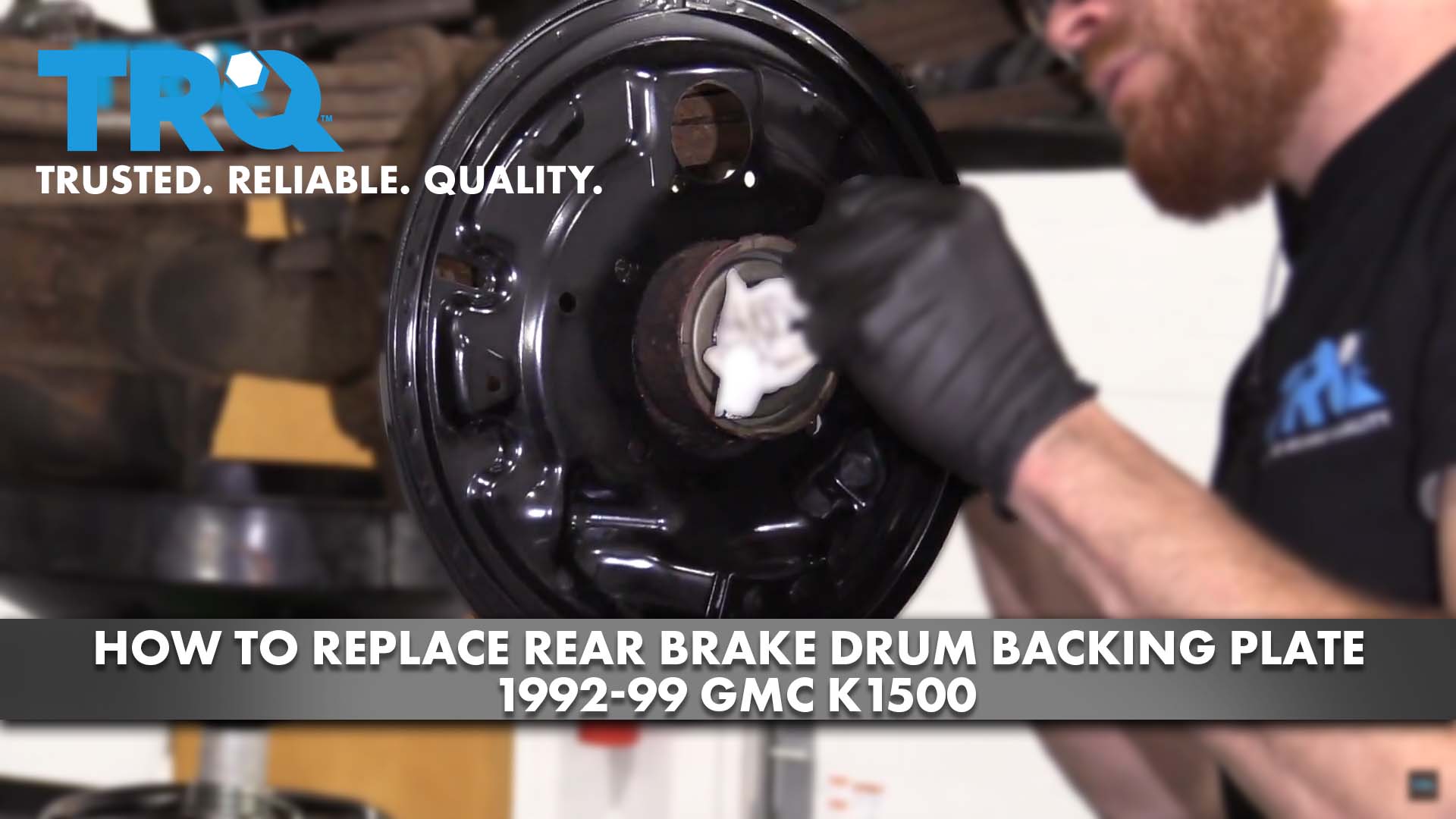 How To Replace Rear Brake Drum Backing Plate 1992-99 GMC K1500 | 1A Auto