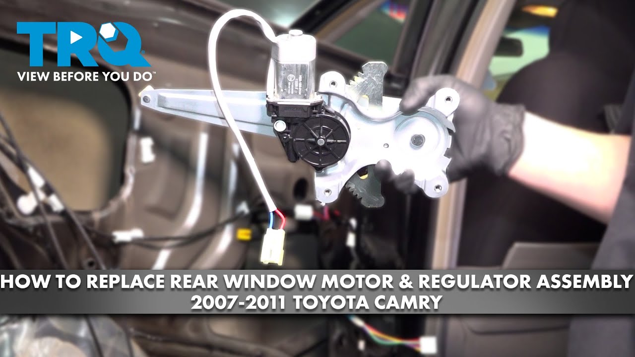 How to Replace Rear Window Motor Regulator Assemblies 2007-2011 Toyota ...