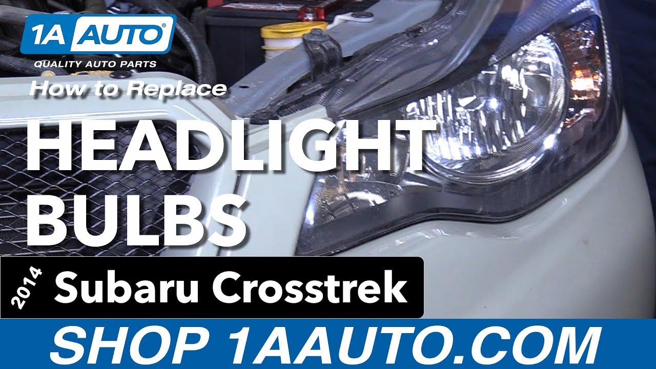 How To Replace Headlights Bulbs 2014-17 Subaru Crosstrek | 1A Auto