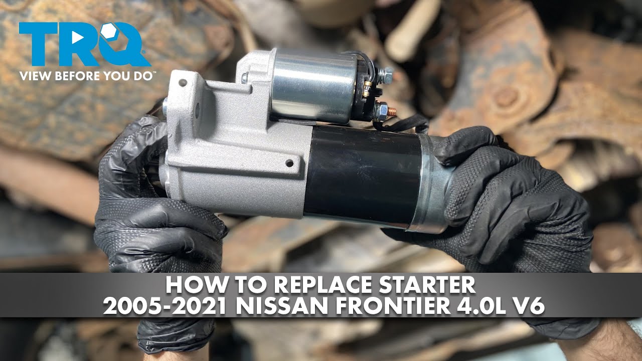 How to Replace Starter 2005-2021 Nissan Frontier 40L V6 | 1A Auto