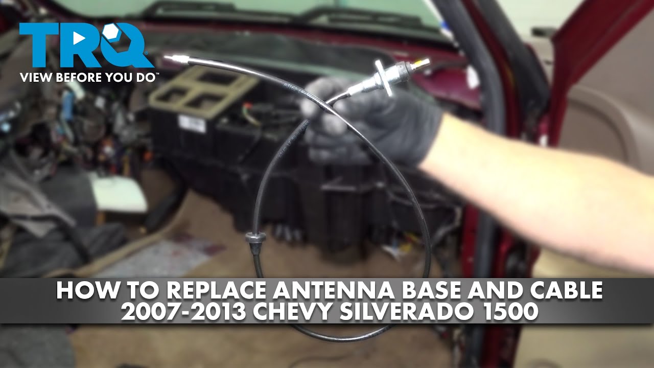 How to Replace Antenna Base and Cable 2007-2013 Chevrolet Silverado ...