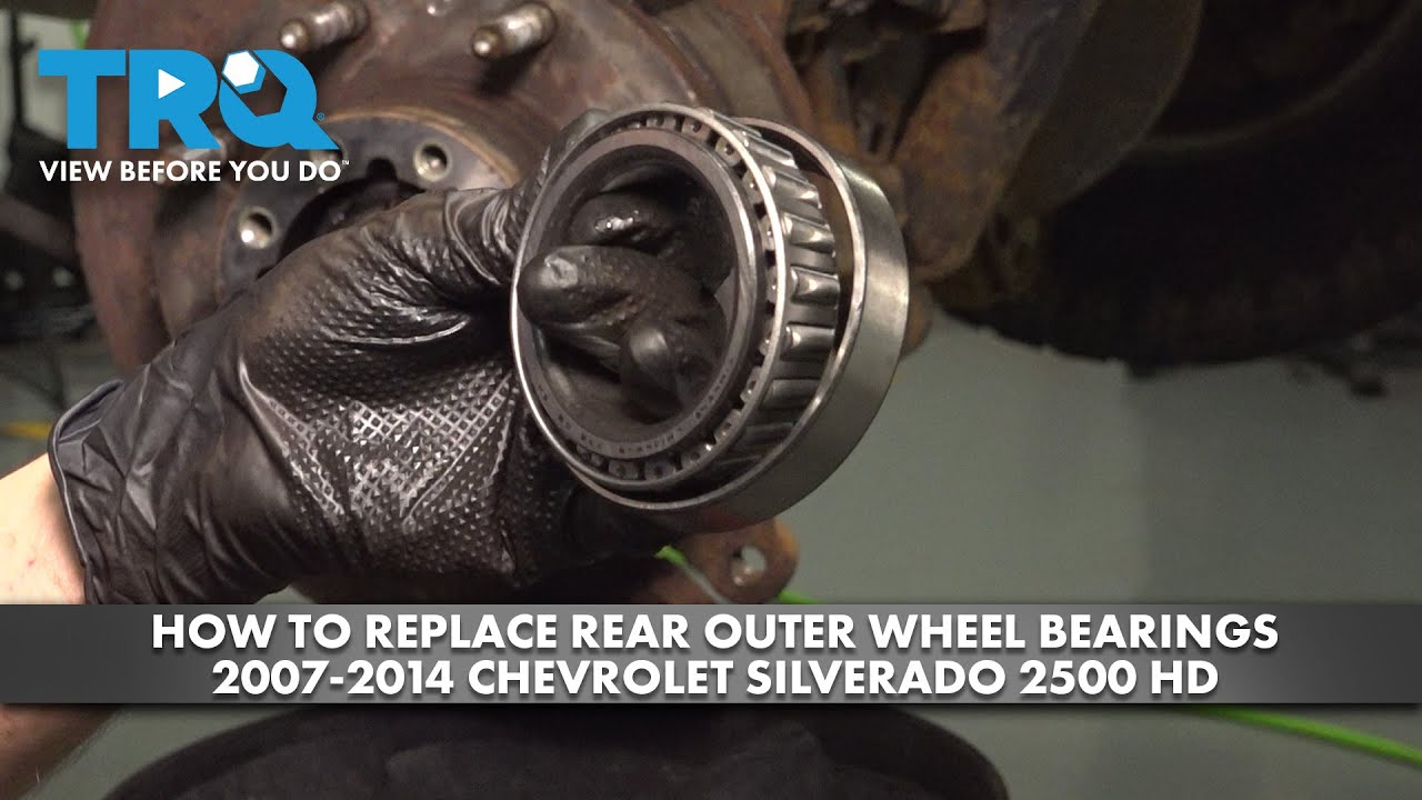 How to Replace Rear Outer Wheel Bearings 2007-2014 Chevrolet Silverado ...
