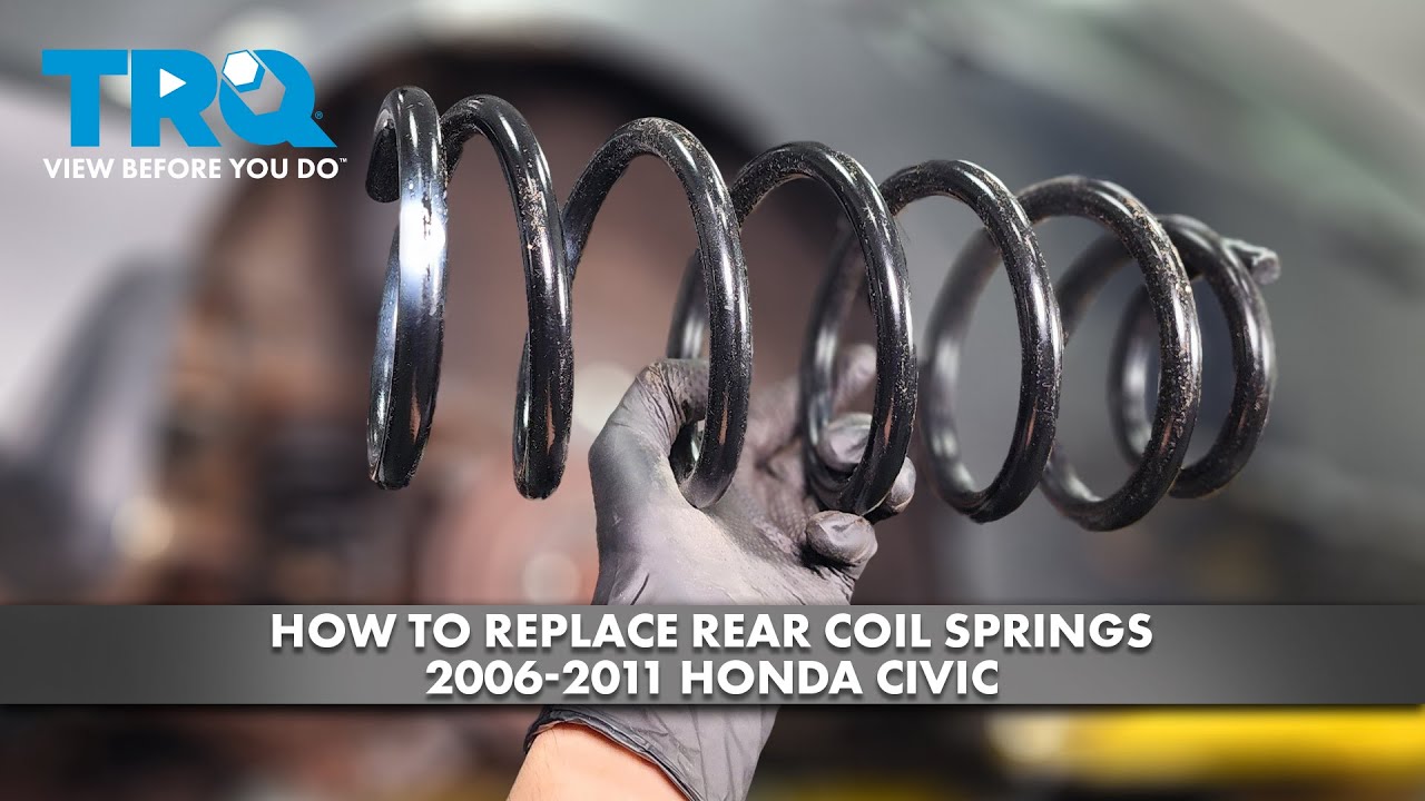 How to Replace Rear Coil Springs 2006-2011 Honda Civic | 1A Auto