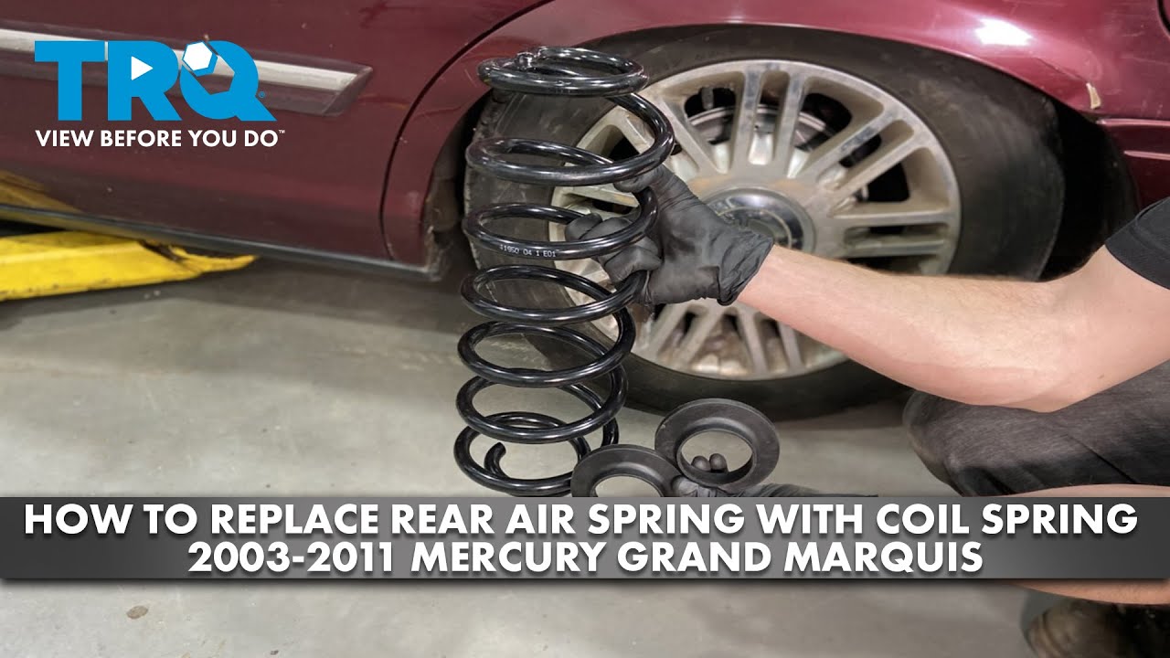 How to Replace Rear Air Spring to Coil Spring Conversion Kit 2003-2011 Mercury Grand Marquis ...