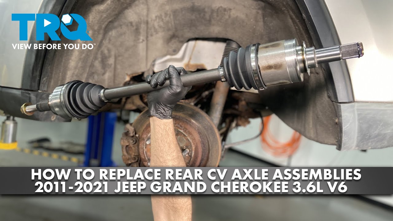 How to Replace Rear CV Axle Assemblies 2011-2021 Jeep Grand Cherokee 36L V6 | 1A Auto