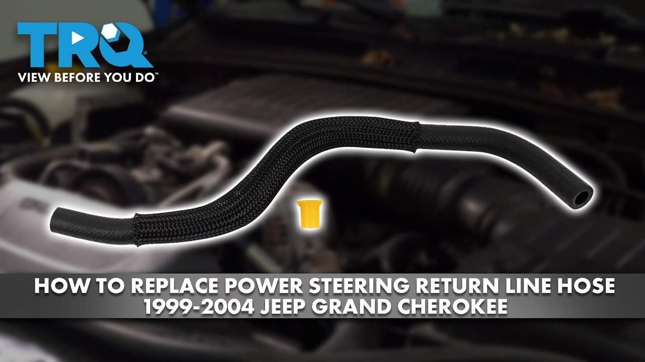 How to Replace Power Steering Return Line Hose 1999-2004 Jeep Grand ...