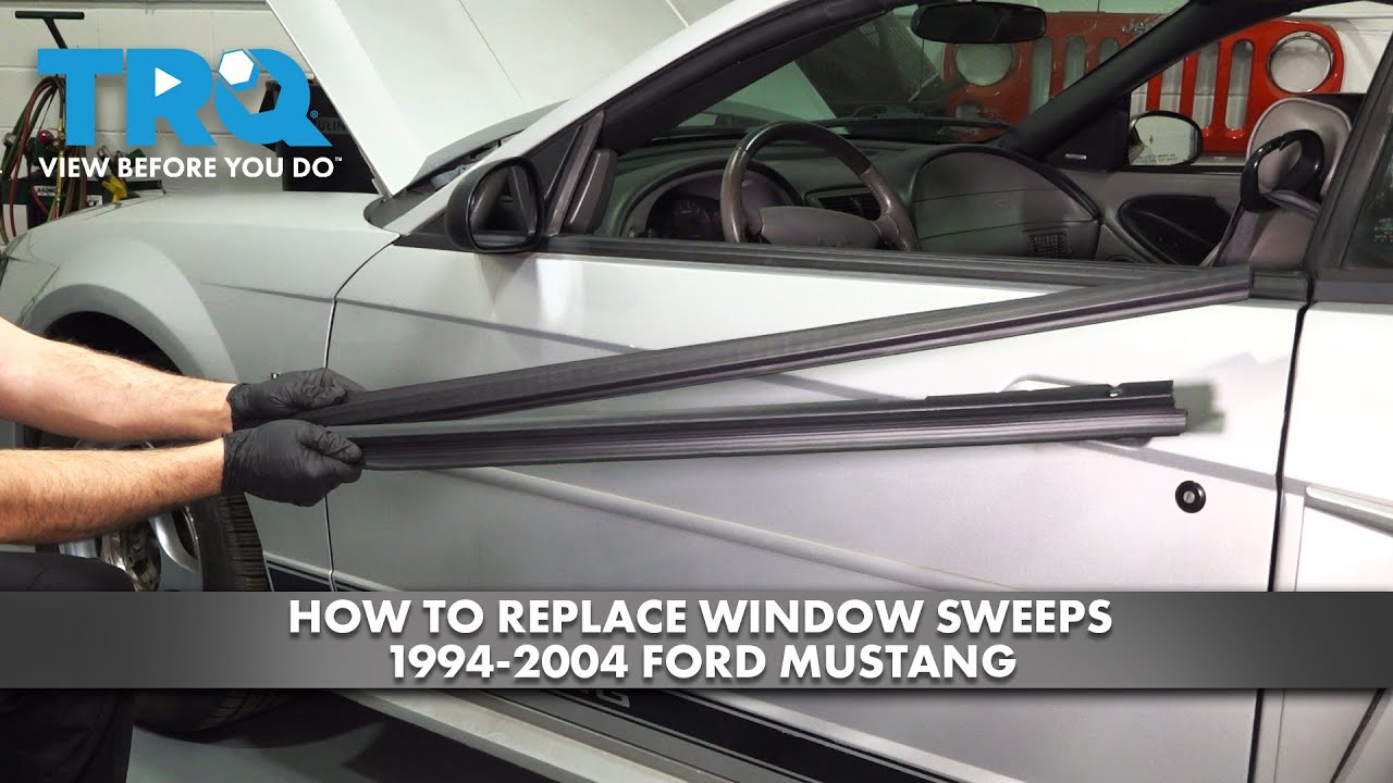 How to Replace Window Sweeps 1994-2004 Ford Mustang | 1A Auto