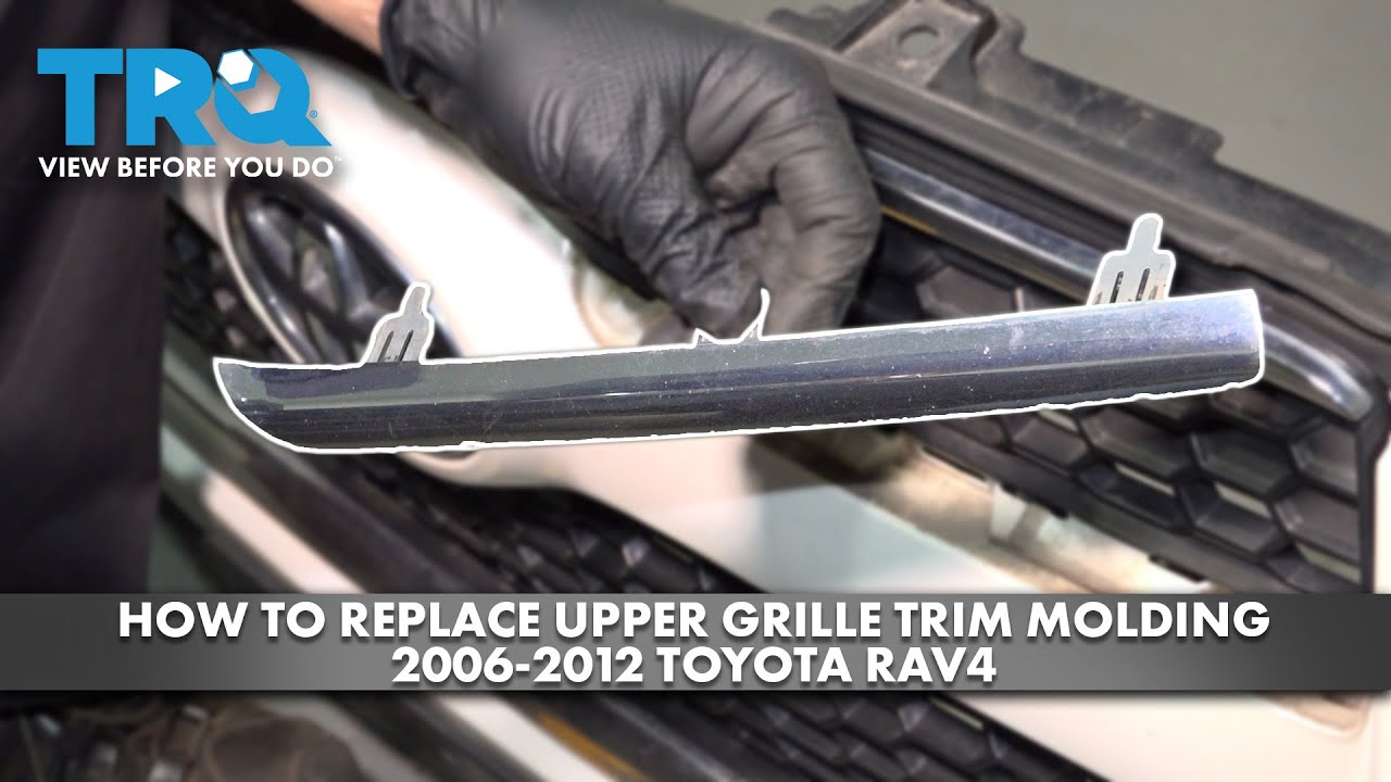 How to Replace Upper Grille Trim Molding 2006-2012 Toyota RAV4 | 1A Auto
