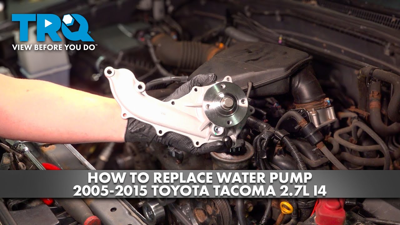 How to Replace Water Pump 2005-2015 Toyota Tacoma 27L I4 | 1A Auto