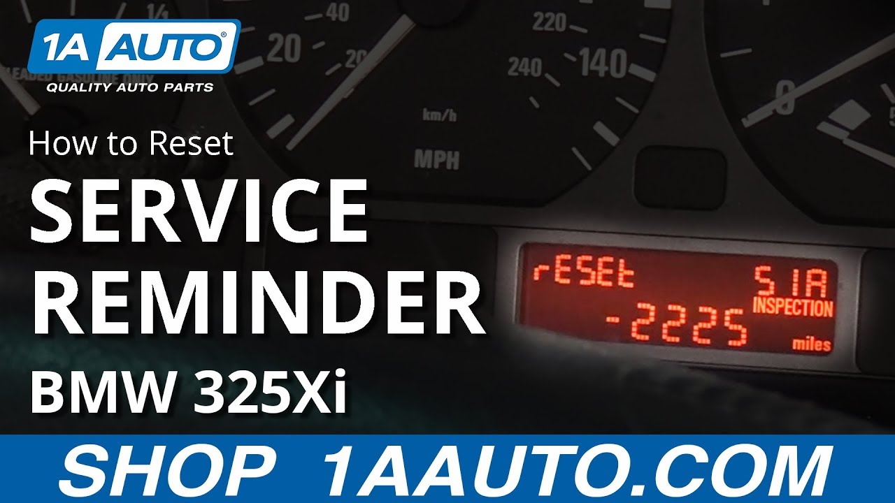 How To Reset Service Reminder 1997 To 2006 BMW E46 3 Series 1A Auto
