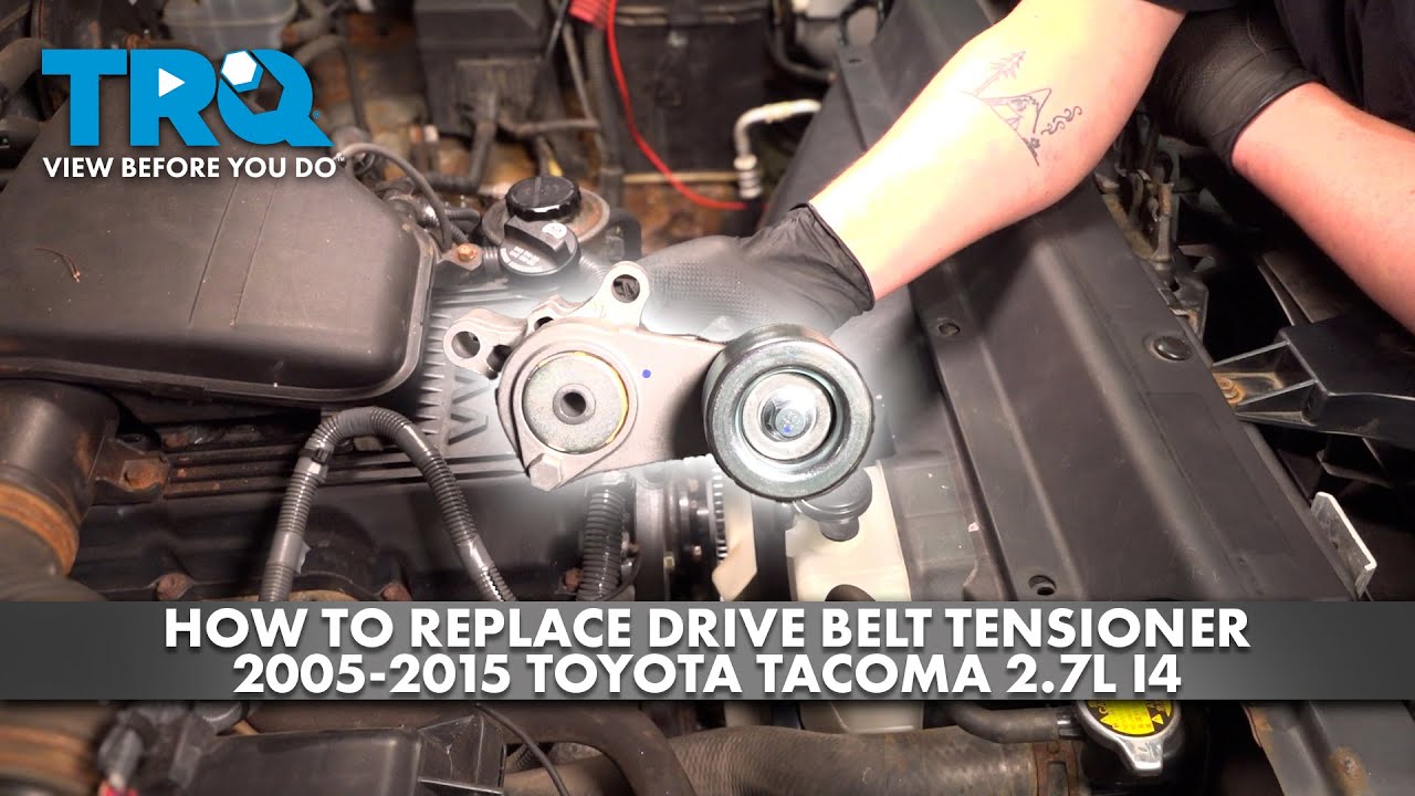 How to Replace Drive Belt Tensioner 2005-2015 Toyota Tacoma 27L I4 | 1A ...
