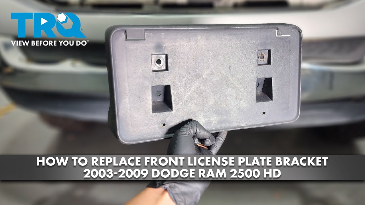 How to Replace License Plate Bracket 2003-2009 Dodge Ram 2500 HD | 1A Auto