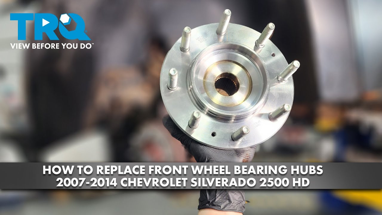 How to Replace Front Wheel Bearing Hubs 2007-2014 Chevrolet Silverado ...