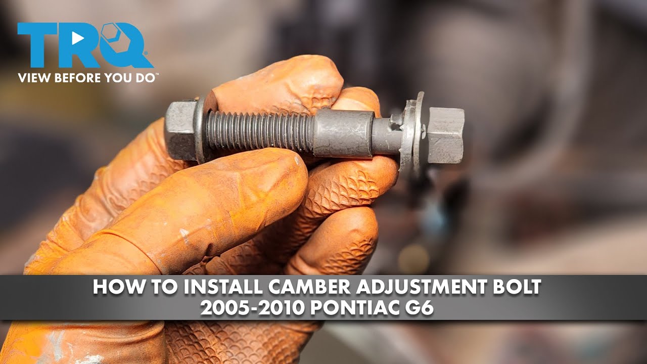How to Install Camber Adjustment Bolt 2005-2010 Pontiac G6 | 1A Auto
