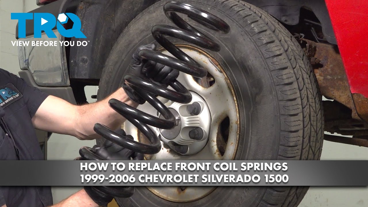 How to Replace Front Coil Springs 1999-2006 Chevrolet Silverado 1500 ...
