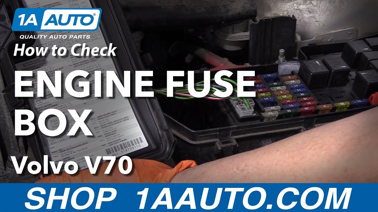 How to Check Engine Fuse Box 2000-07 Volvo V70 | 1A Auto