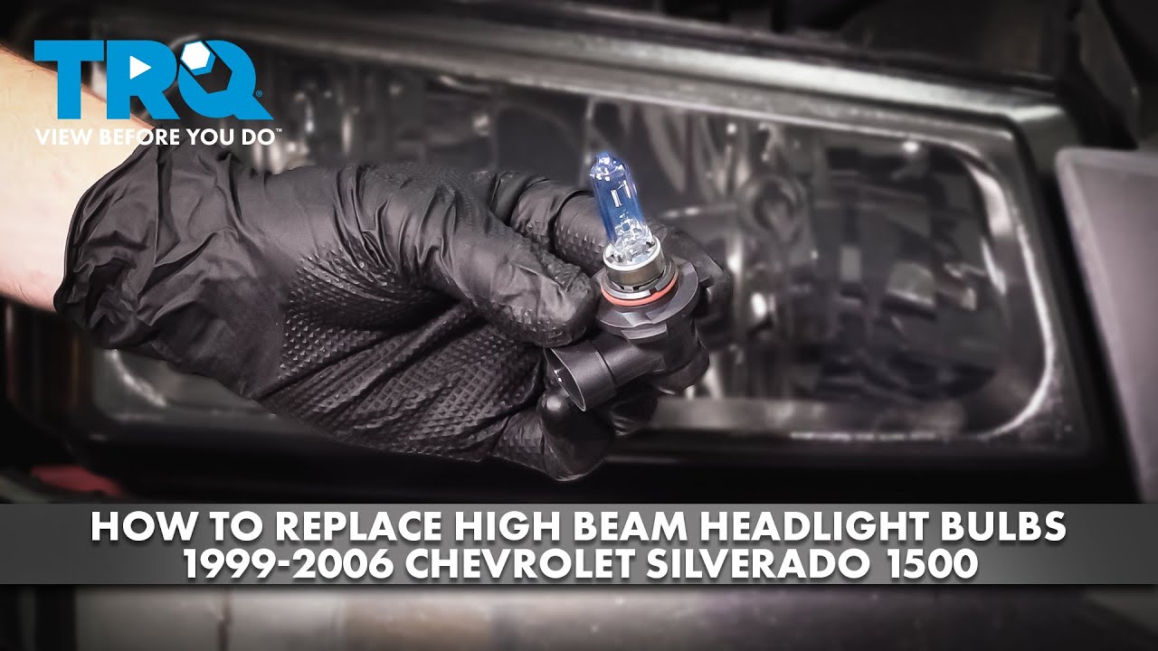 How To Replace High Beam Headlight Bulbs 1999 2006 Chevrolet Silverado