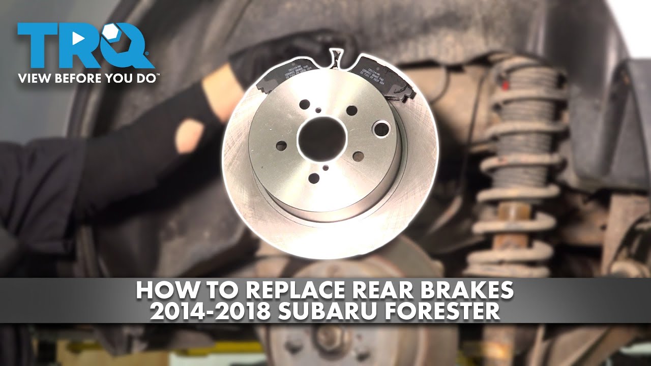 How to Replace Rear Brakes 2014-2018 Subaru Forester | 1A Auto