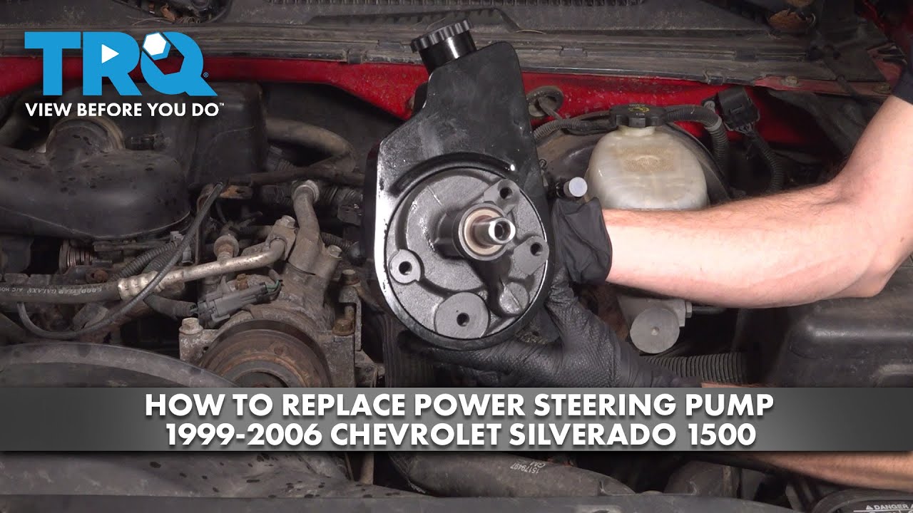 How to Replace Power Steering Pump 1999-2006 Chevrolet Silverado 1500 ...