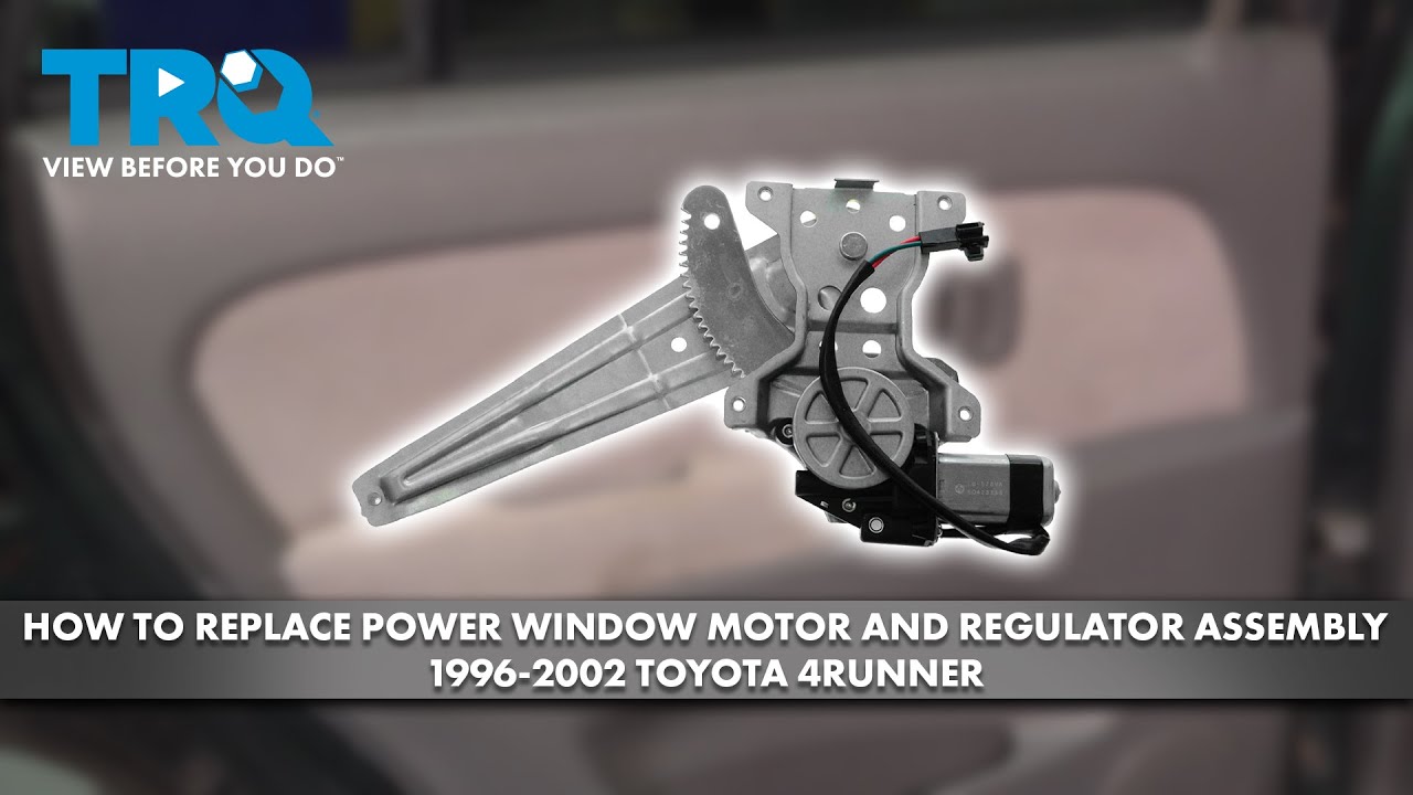 How to Replace Power Window Motor and Regulator Assembly 1996-2002 ...