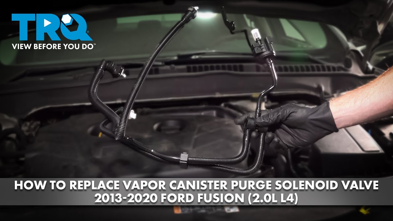 How to Replace Vapor Canister Purge Solenoid Valve 2013-2020 Ford Fusion 20L L4 | 1A Auto