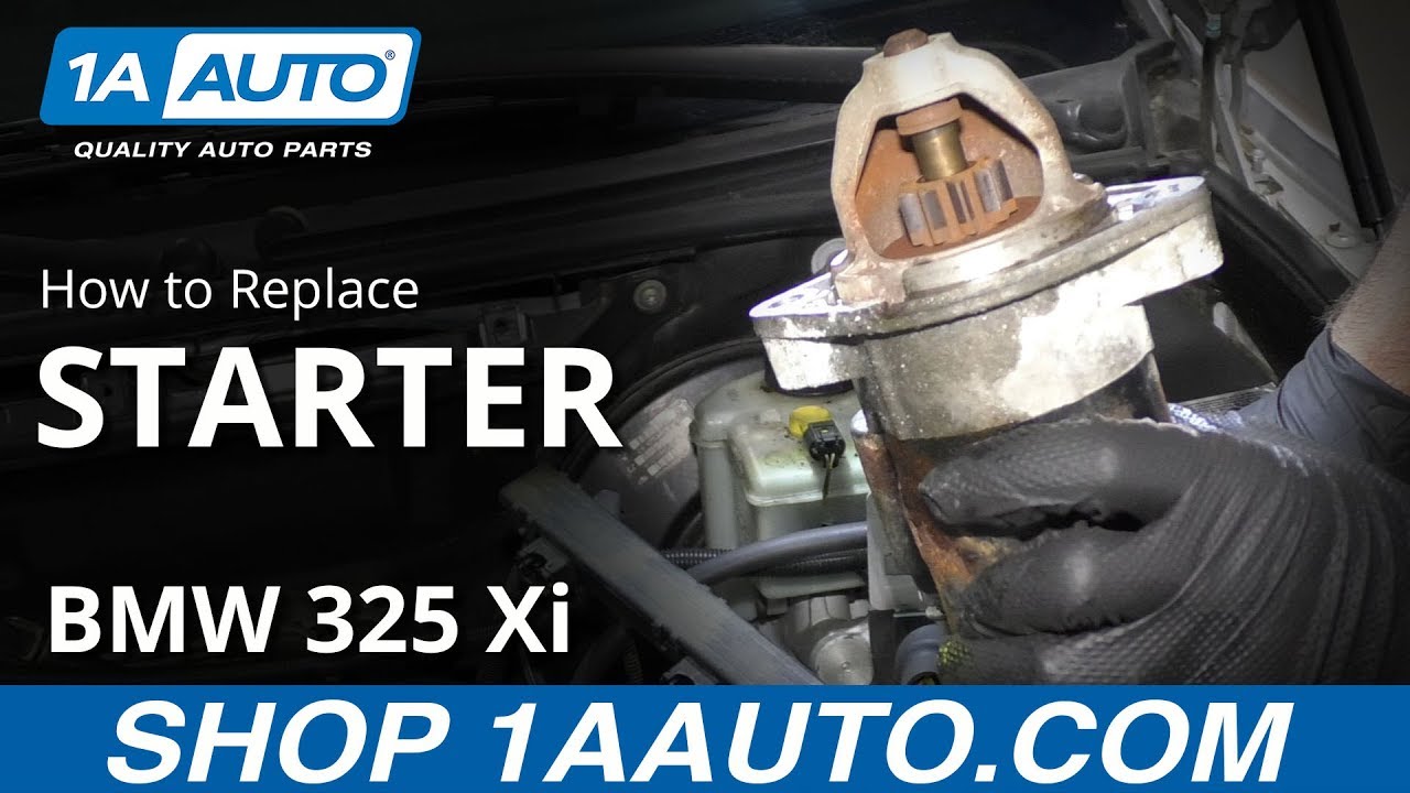 How to Replace Starter 1997 - 2006 BMW 325 Xi | 1A Auto