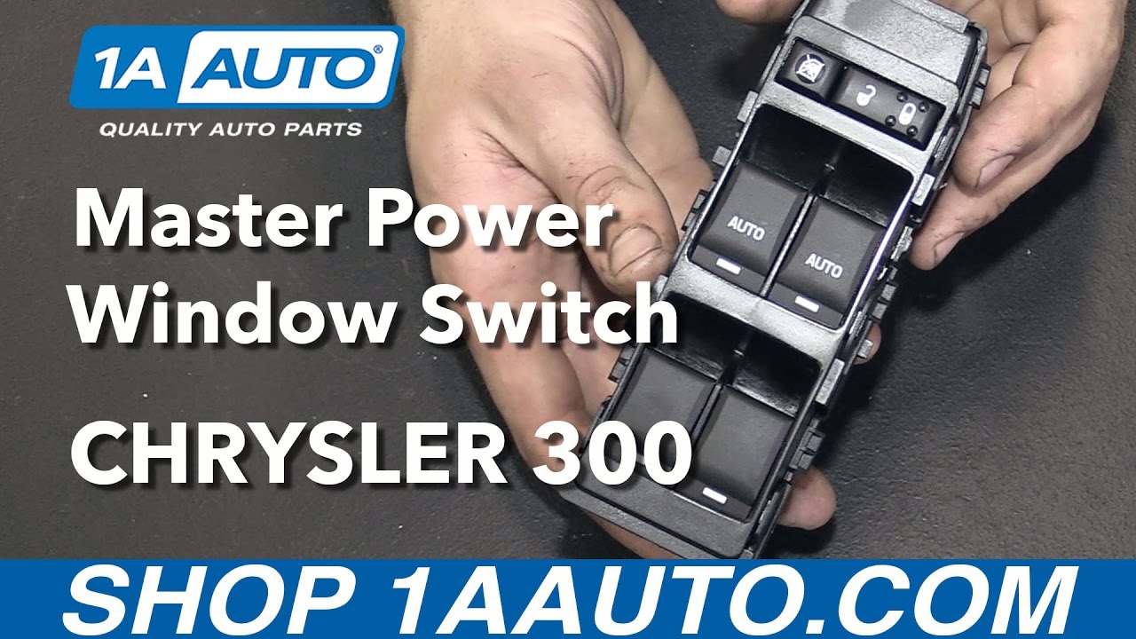 How To Replace Master Power Window Switch 2006 10 Chrysler 300 1A Auto