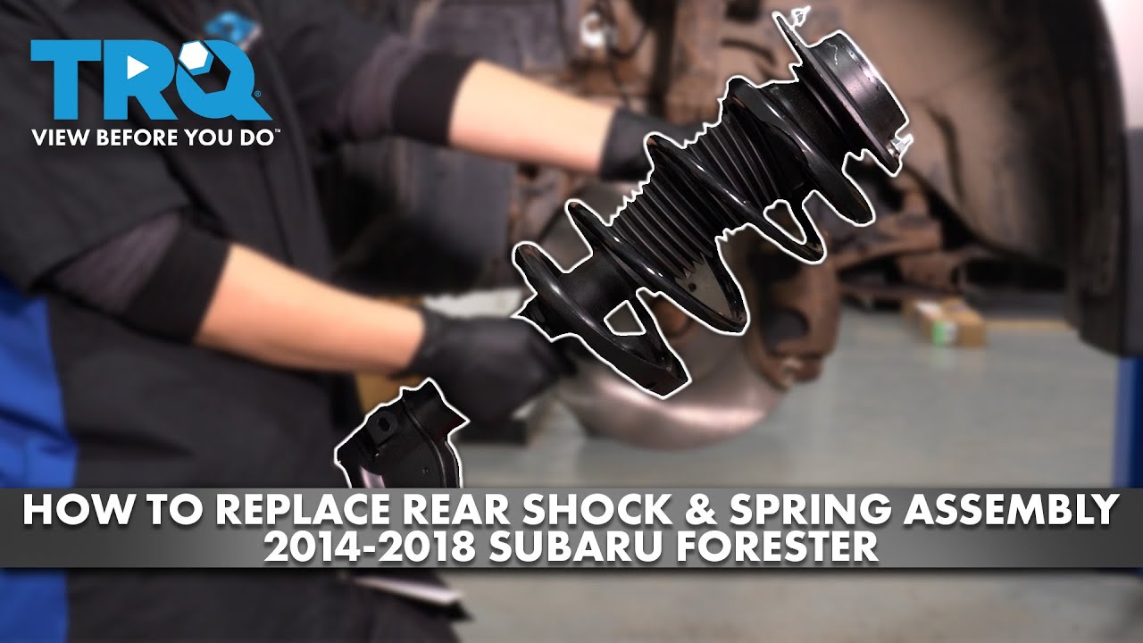 How to Replace Rear Shock Spring Assembly 2014-2018 Subaru Forester ...
