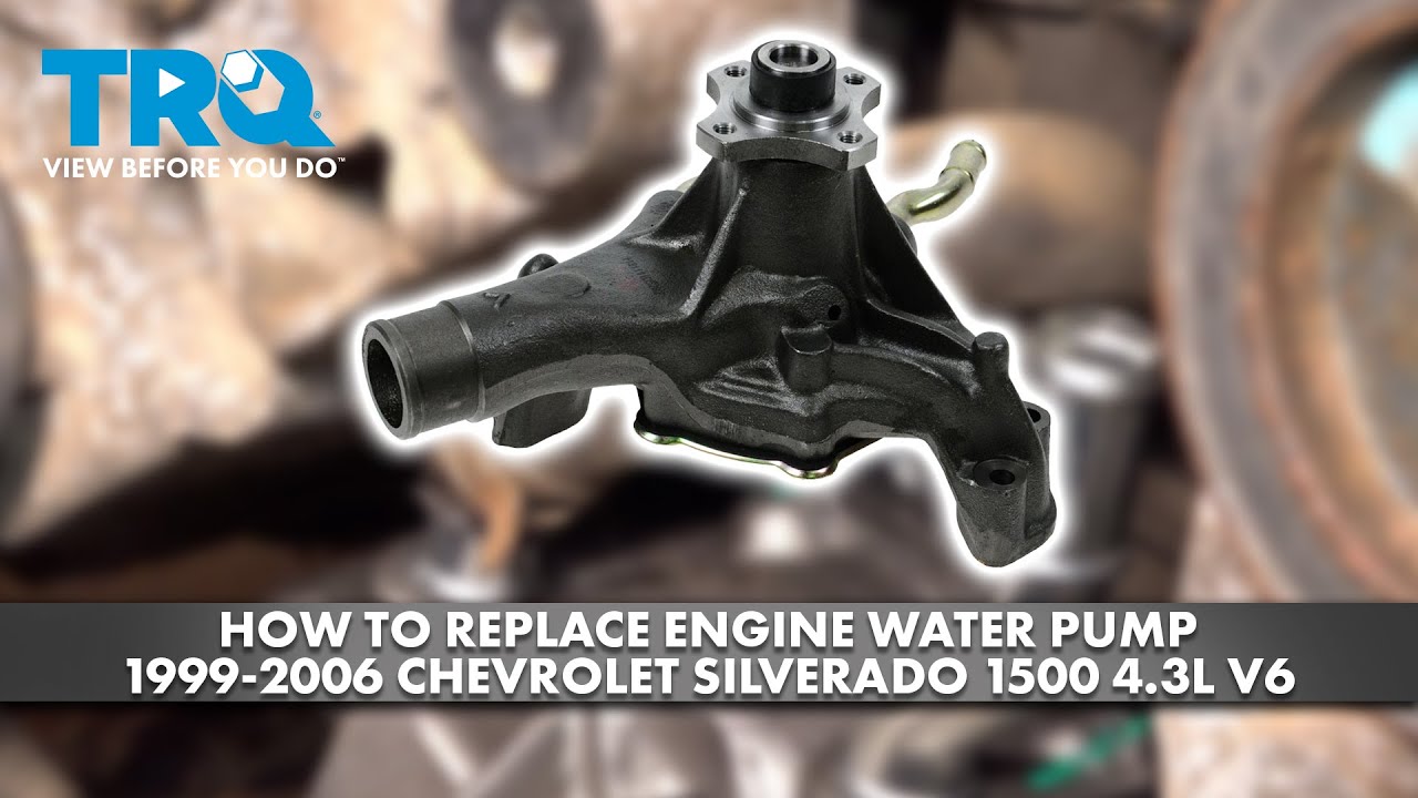 How to Replace Engine Water Pump 1999-2006 Chevrolet Silverado 1500 43L V6 | 1A Auto