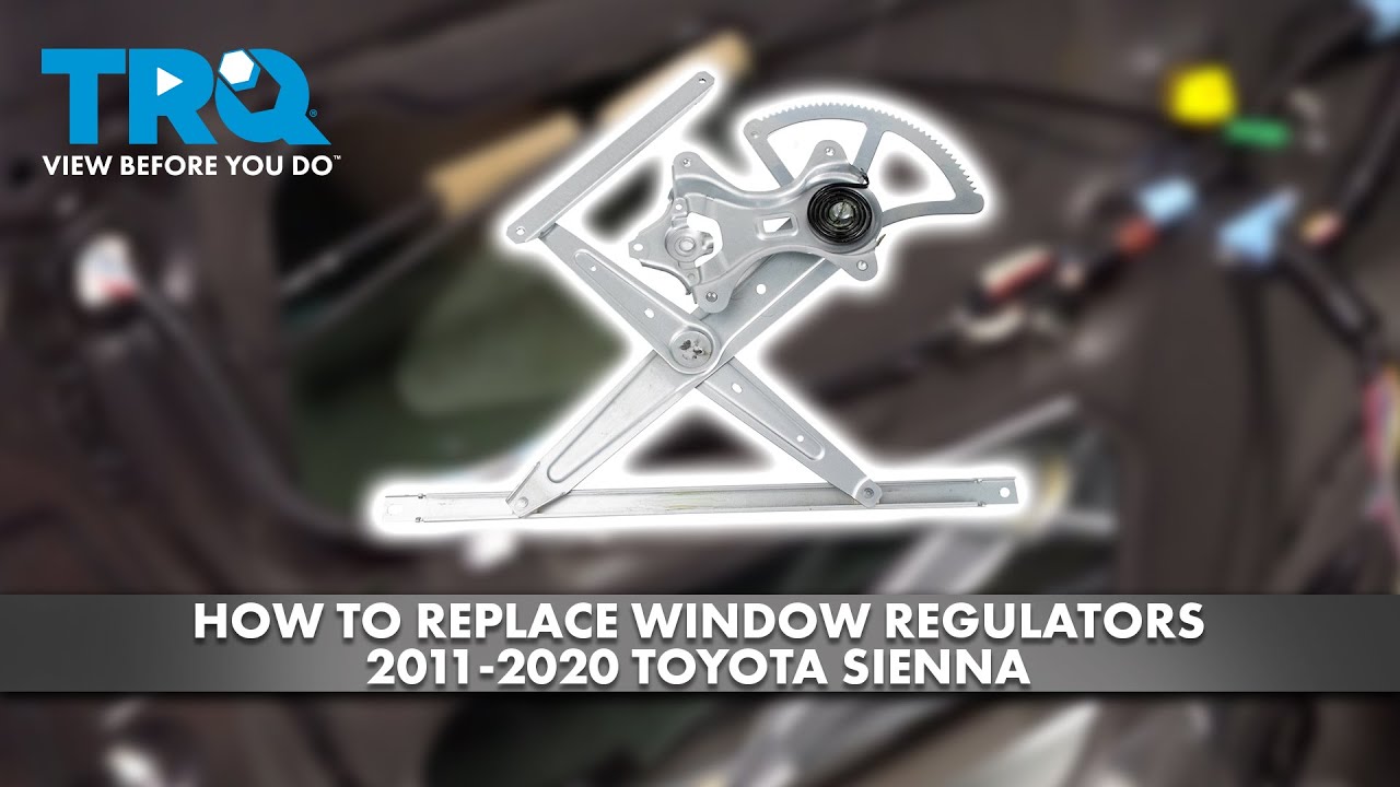 How to Replace Window Regulators 2011-2020 Toyota Sienna | 1A Auto