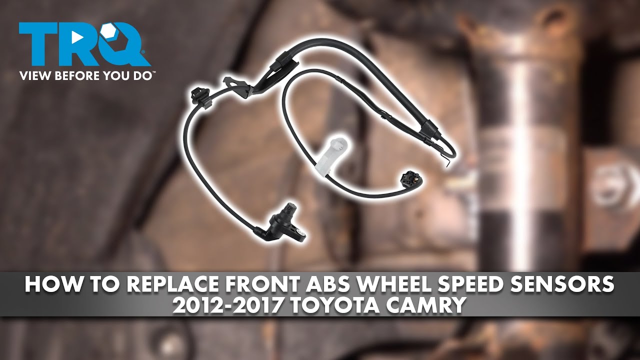 How to Replace Front ABS Wheel Speed Sensors 2012-2017 Toyota Camry ...