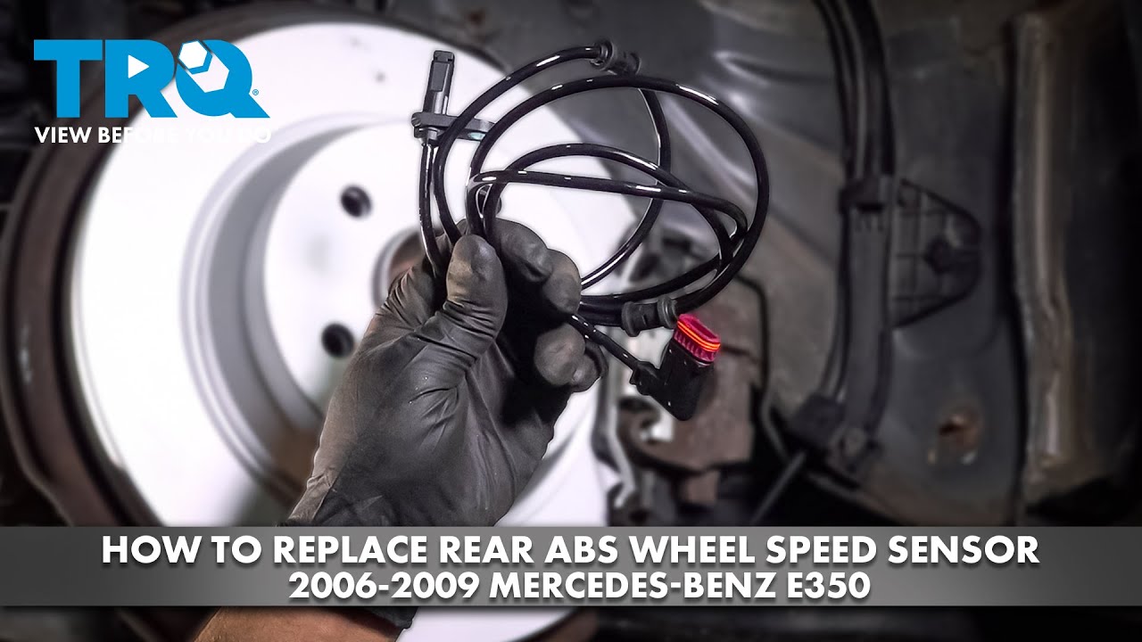 How to Replace Rear ABS Wheel Speed Sensors 2006-2009 Mercedes-Benz ...
